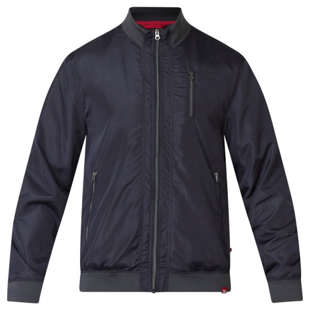 Jacka i stora storlekar D555 Terron Bomber Jacket Black - MotleyDenim.se