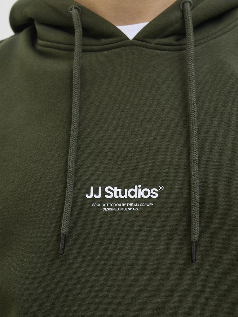 Hoodie i stora storlekar Jack & Jones Soho Hoodie Green - MotleyDenim.se
