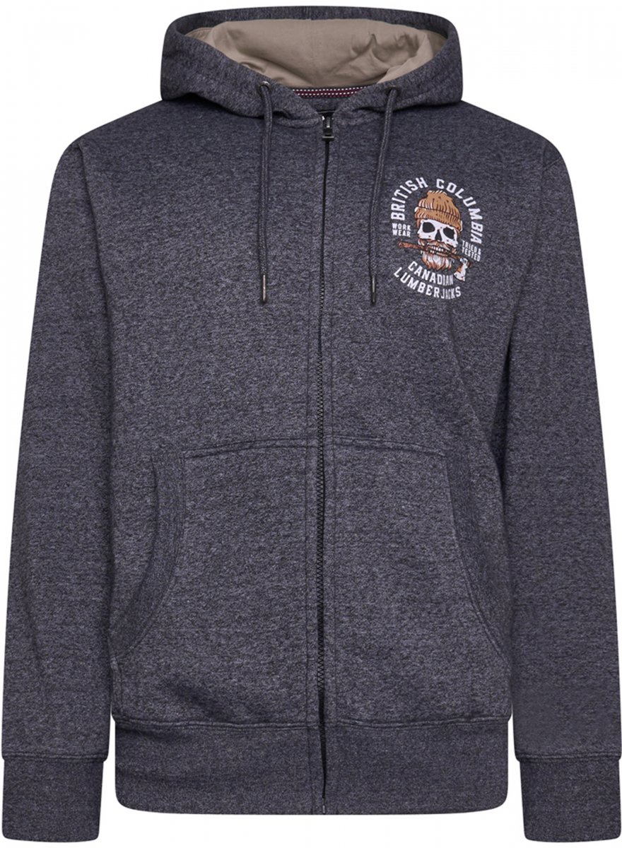 Hoodie i stora storlekar Kam Jeans 7086 British Columbia Chain Yarn ...